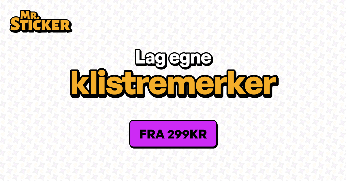 Din handlekurv - Mr.Sticker
